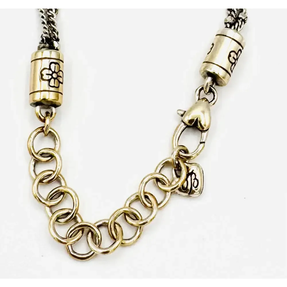 Brighton | Jewelry | Vintage Brighton 3 Strand Silver Tone Beaded Chain ...